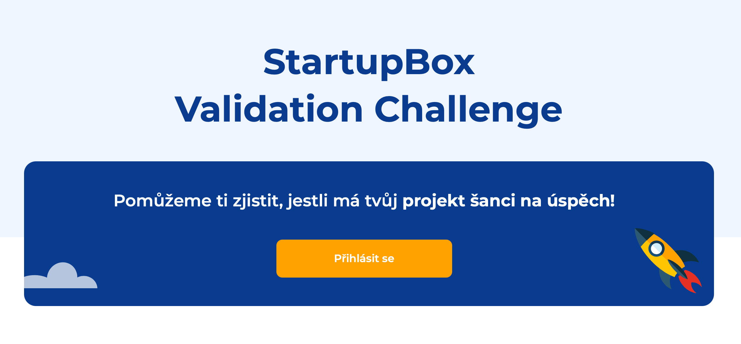 StartupBox Validation Challenge | má tvůj nápad šanci uspět?
